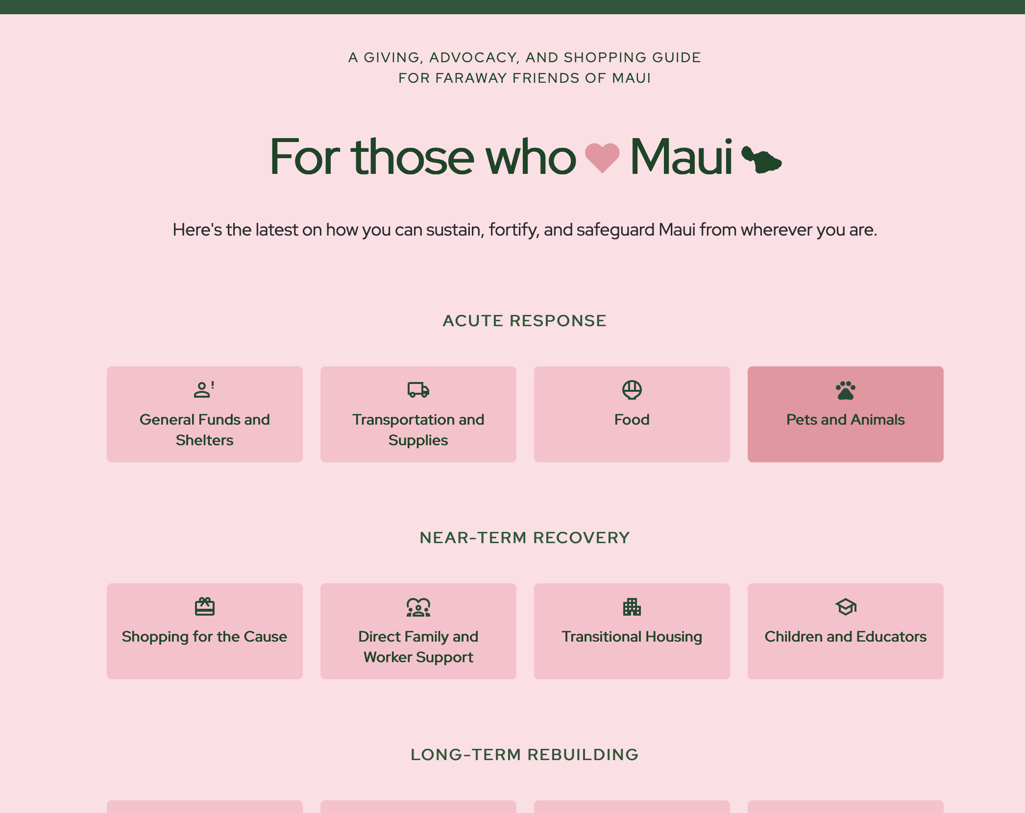 Support Maui's Recovery | Maui on My Mind